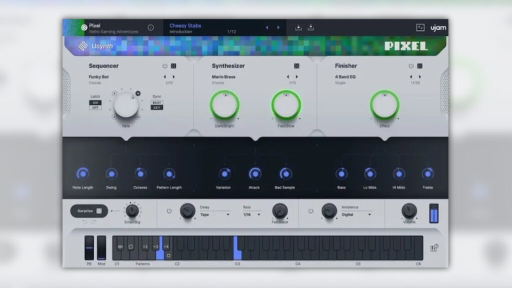 【最大50%オフ】レトロゲームサウンドを簡単に生み出せるシンセUJAM『 Usynth PIXEL』がセール中【期間限定】 - Plugin Japan