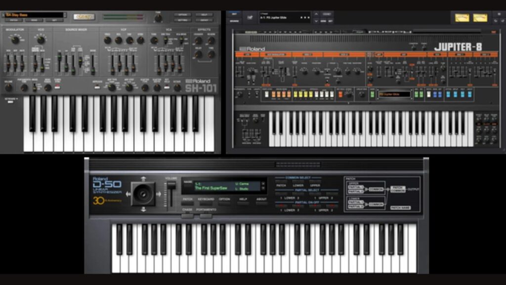 【77%オフ】JUPITER-8・SH-101・D-50の3機種ヴィンテージ・キーボード・バンドルRoland『Vintage Keys ...